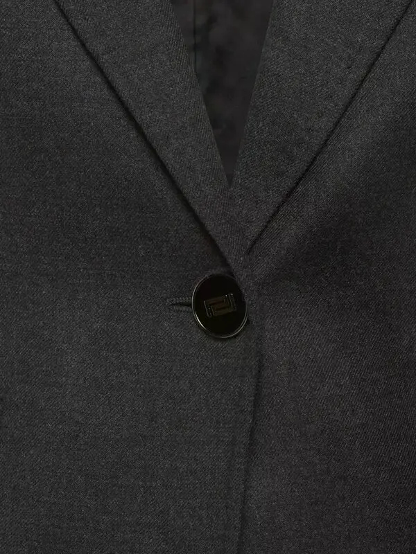 Versace Greca-detail Buckle Blazer