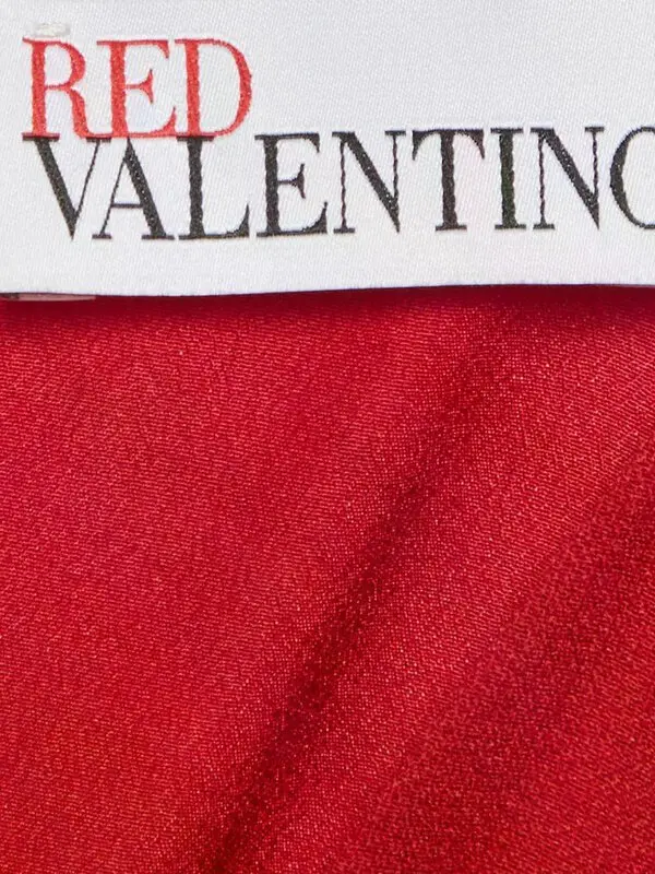 Red Valentino Wrap-style Crepe Mini Dress