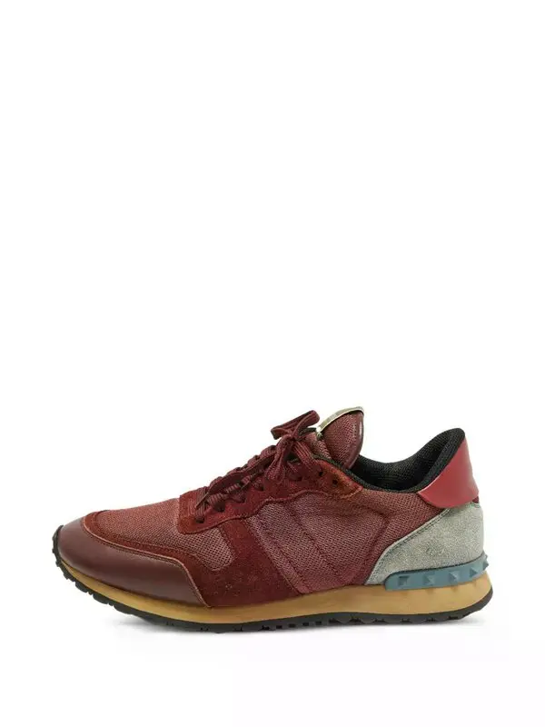 Valentino Garavani Rockrunner Panelled Sneakers - Red