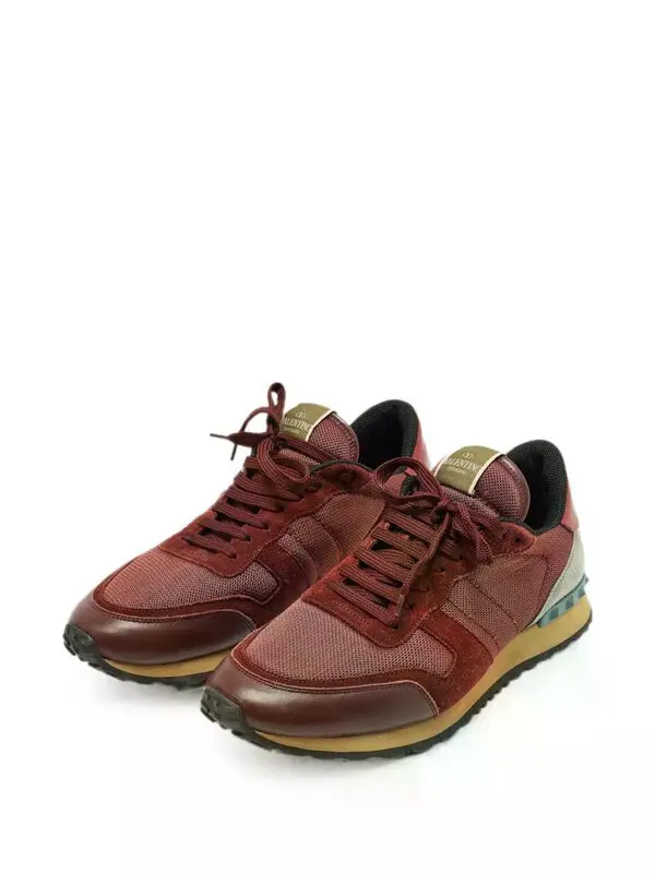 Valentino Garavani Rockrunner Panelled Sneakers - Red