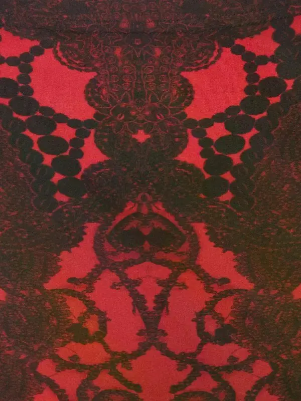 Alexander McQueen Lace-print Knit Leggings