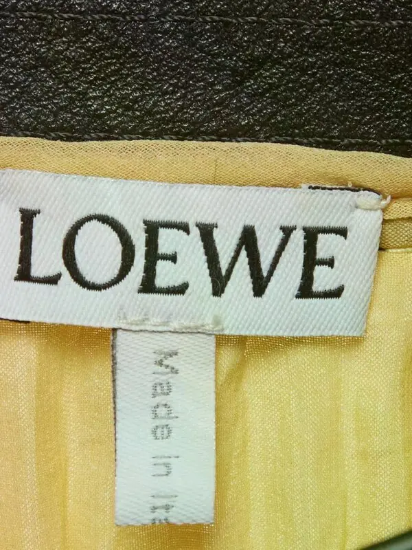 Loewe Plissé High-low Midi Skirt - Yellow