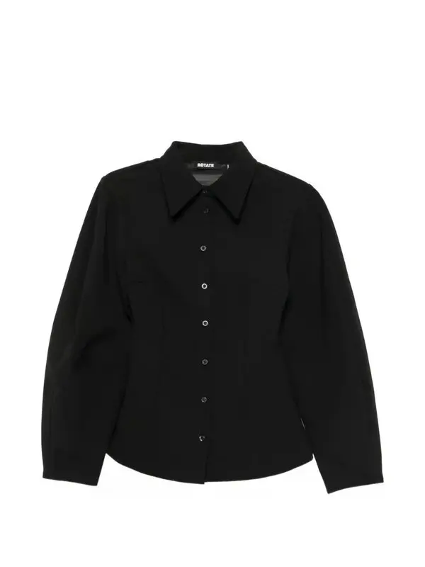 ROTATE BY BIRGER CHRISTENSEN Fitted Puff Sleeve Shirt