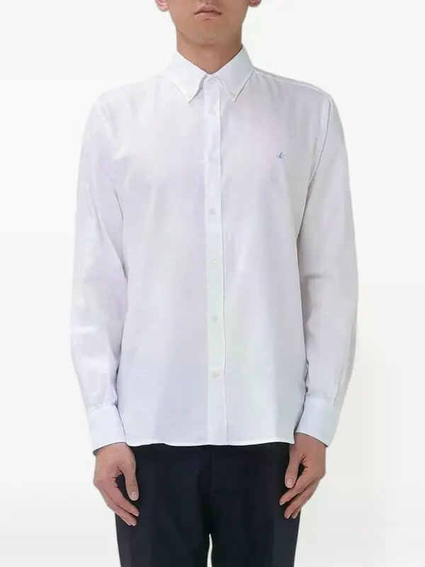 BROOKSFIELD Embroidered Poplin Shirt