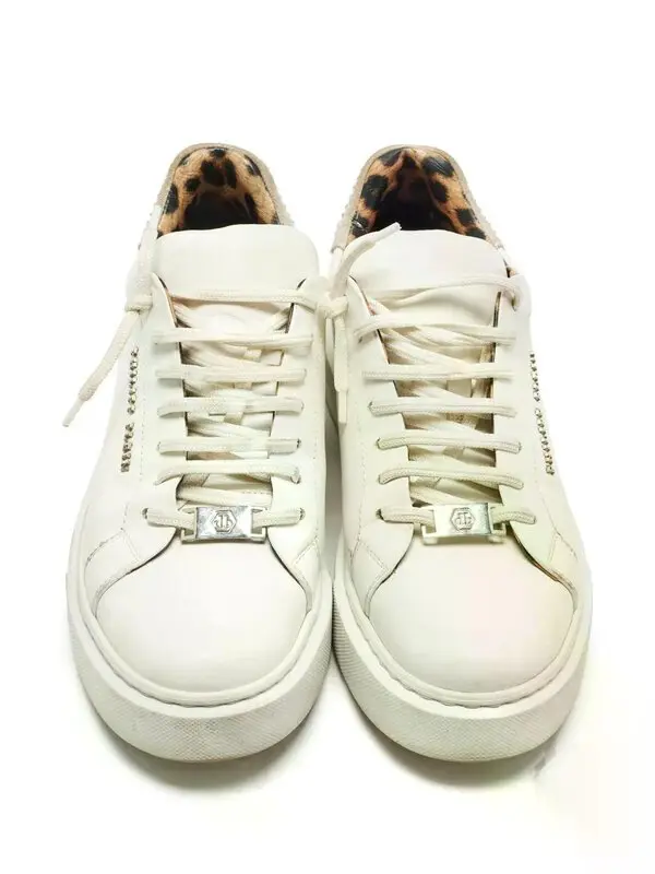 Philipp Plein Crystal-embellished Lace-up Sneakers