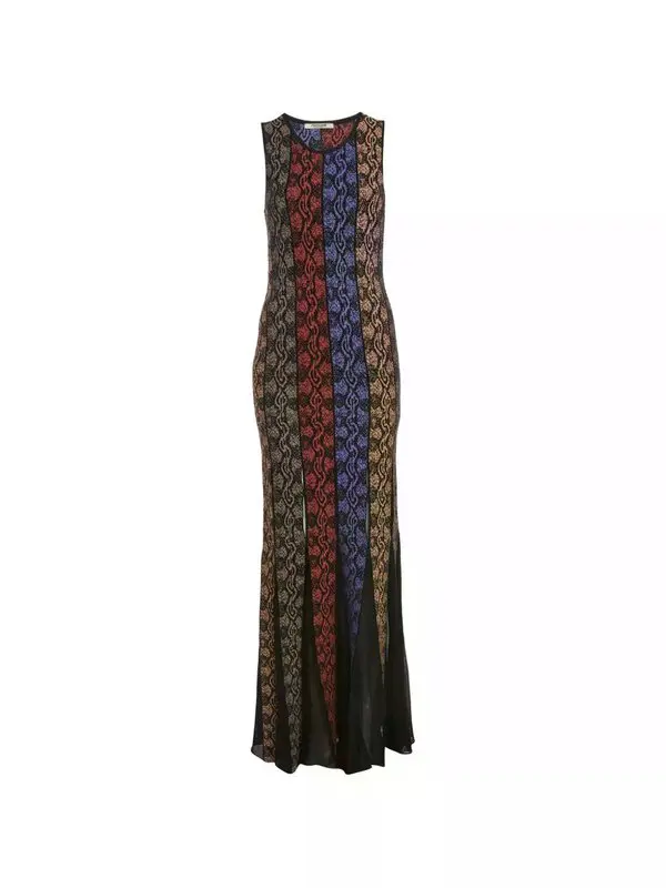 Roberto Cavalli Panelled Sleeveless Maxi Dress