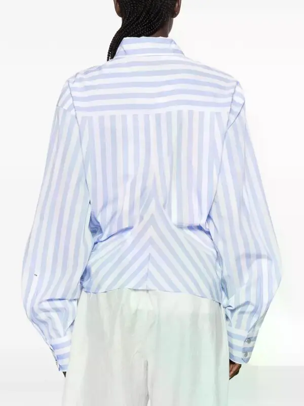 Sportmax Striped Ring-detail Blouse