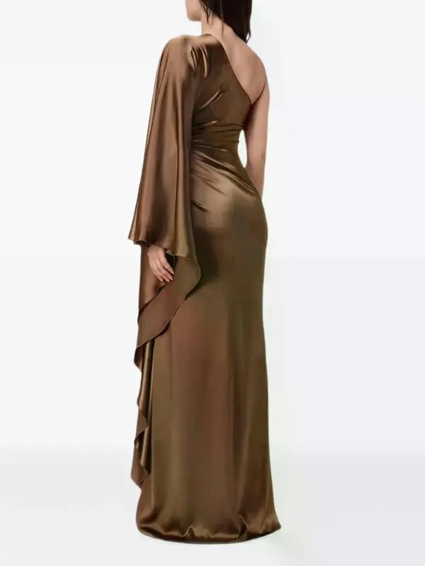 MONOT One-shoulder Satin Gown