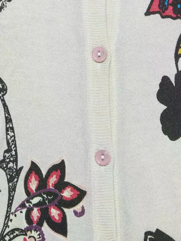 Etro Paisley Print Knitted Cardigan