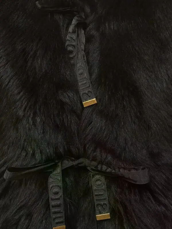 LOUIS VUITTON Reversible Hooded Lamb Fur Gilet