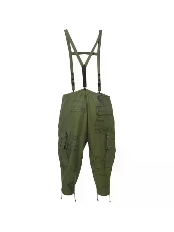 JUNYA WATANABE COMME DES GARCONS Jean-michel Basquiat-print Cropped Jumpsuit
