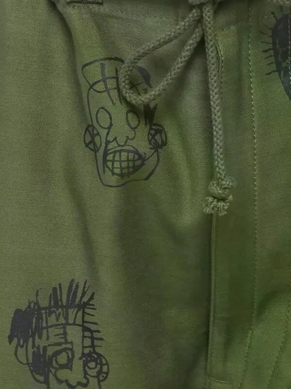 JUNYA WATANABE COMME DES GARCONS Jean-michel Basquiat-print Cropped Jumpsuit