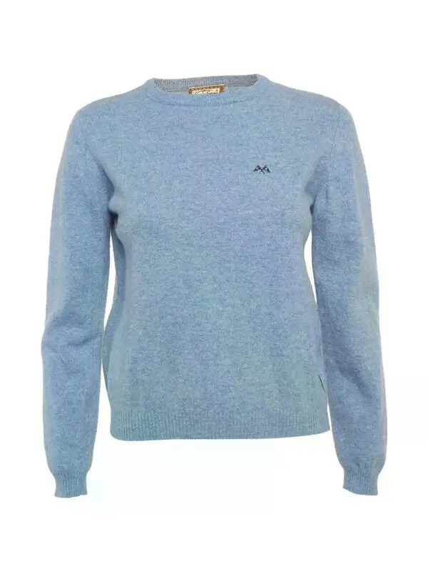 Burberry Embroidered Crew Neck Sweater
