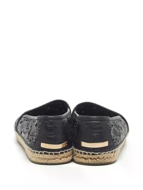 Burberry Cut-out Leather Espadrilles