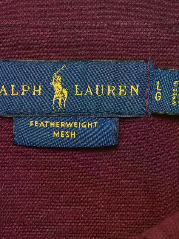 Ralph Lauren Featherweight Mesh Long Sleeve Shirt - Red