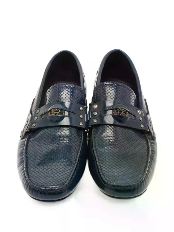Versace Medusa Leather Loafers
