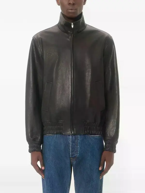 Valentino Garavani Leather Zip Jacket