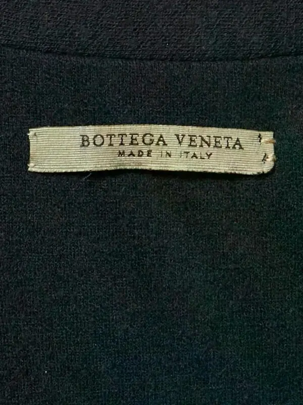 Bottega Veneta Navy Blue Virgin Wool Peplum Sculpted Blazer