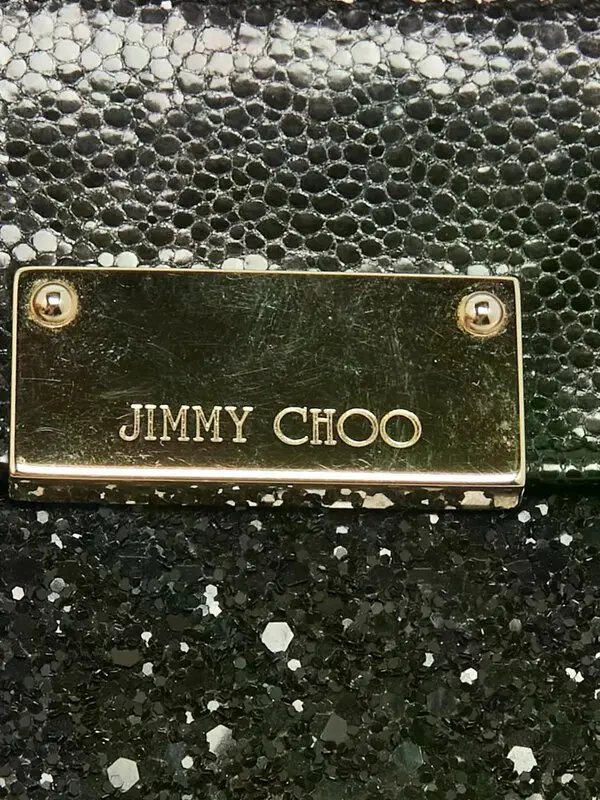 JIMMY CHOO Reese Glitter Clutch Bag