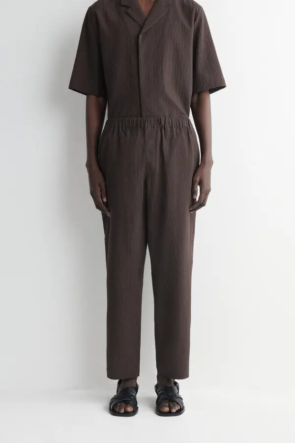 Cos Seersucker Regular-fit Tapered Pants