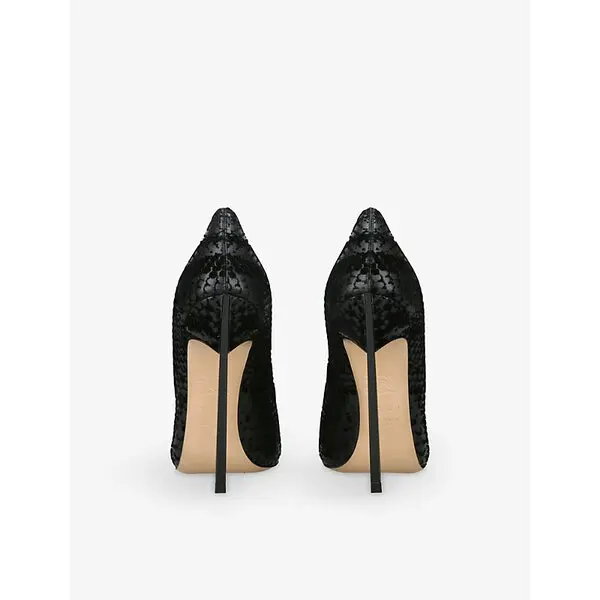 Casadei Blade Kitana 100 Snake-effect Leather Pumps