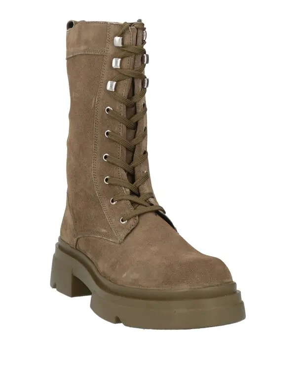 EMANUÉLLE VEE Suede Lace-up Ankle Boots