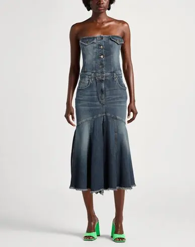 Pinko Midi Dress Size Cotton, Elastane