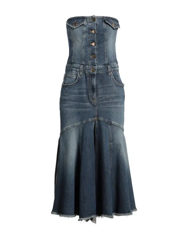 Pinko Midi Dress Size Cotton, Elastane