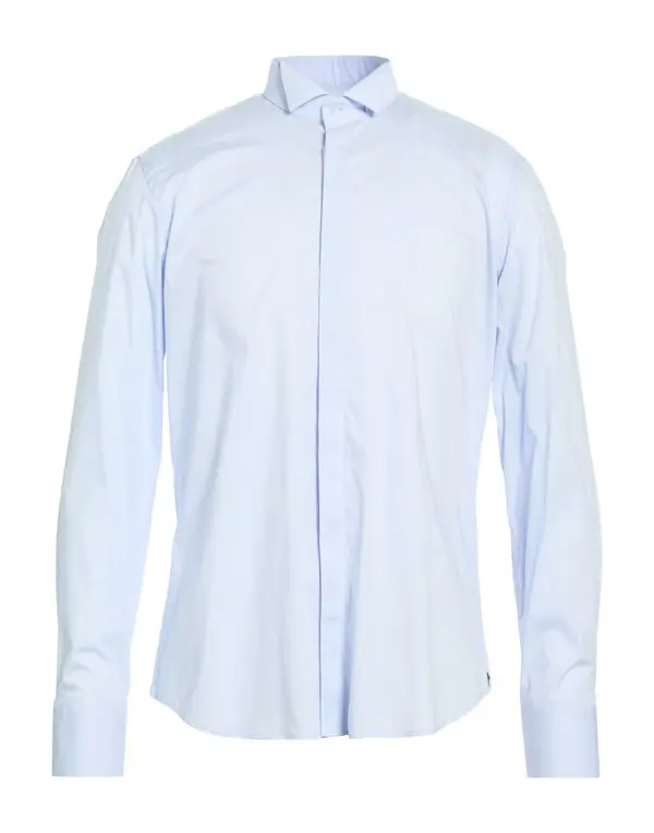 MANUEL RITZ Shirt Sky Size Cotton, Elastane