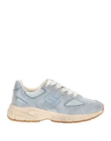 ENTERPRISE JAPAN Sky Cow Leather And Textile Sneakers - Blue