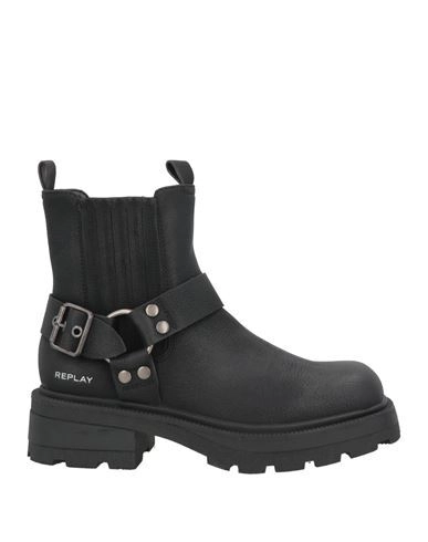 REPLAY Ankle Boots In Synthetic Material - Black