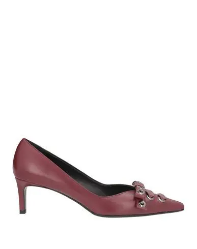 J.A.P. JOSE ANTONIO PEREIRA Leather Pumps With Bow Detailing - Red