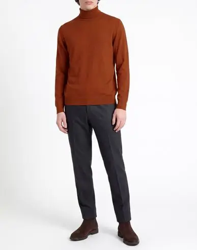 DANIELE FIESOLI Turtleneck Rust Size Merino Wool