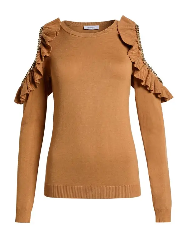 HOPPER Sweater Camel Size Viscose, Elastane
