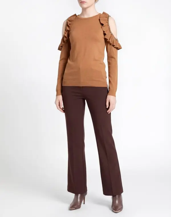 HOPPER Sweater Camel Size Viscose, Elastane