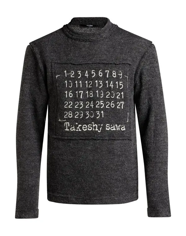 TAKESHY KUROSAWA Sweater Size Acrylic, Polyester, Nylon, Wool, Elastane