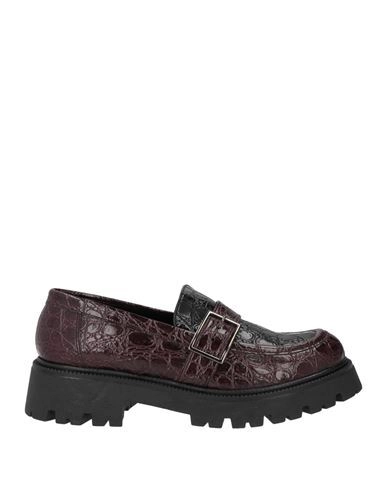 NILA & NILA Crocodile-effect Loafers With Buckle Detail - Red