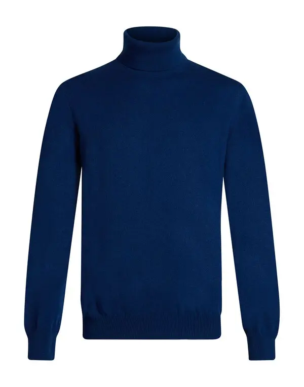 Alpha Studio Turtleneck Dark Size Cashmere - Blue