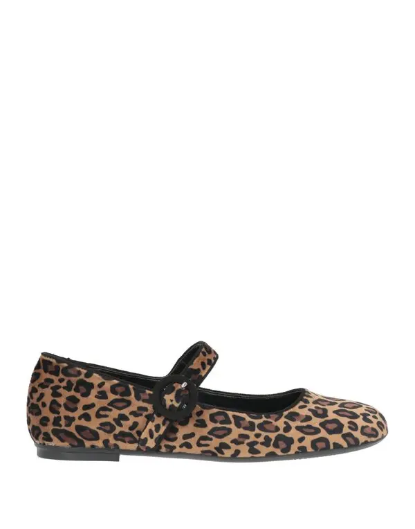 NILA & NILA Leopard-print Mary Jane Ballet Flats