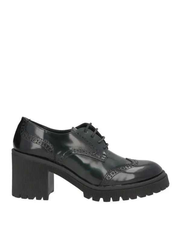 NILA & NILA Lace-up Leather Brogues With Block Heel