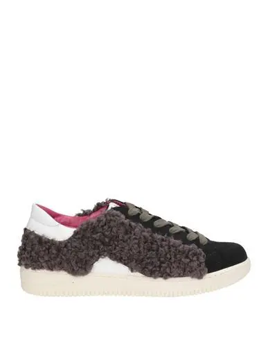 NILA & NILA Suede And Bouclé Low-top Sneakers - Black