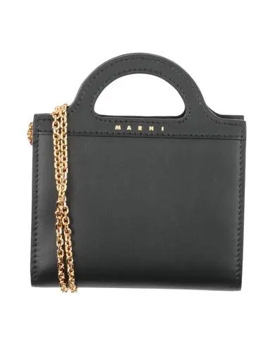 Marni Crossbody Wallet Cow Leather - Black