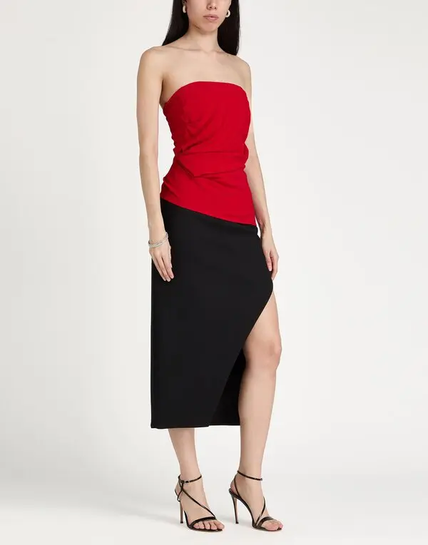 Liviana Conti Viscose And Acetate Tube Top - Red