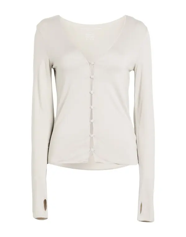 Majestic Filatures Light Viscose Stretch Jersey V-neck Long Sleeve Shirt