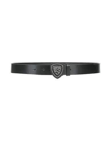 BLAUER. Belt Size Regenerated Leather, Polyurethane, Cotton, Viscose - Black