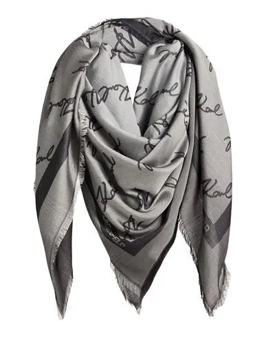 Karl Lagerfeld Scarf Charcoal Modal - Grey