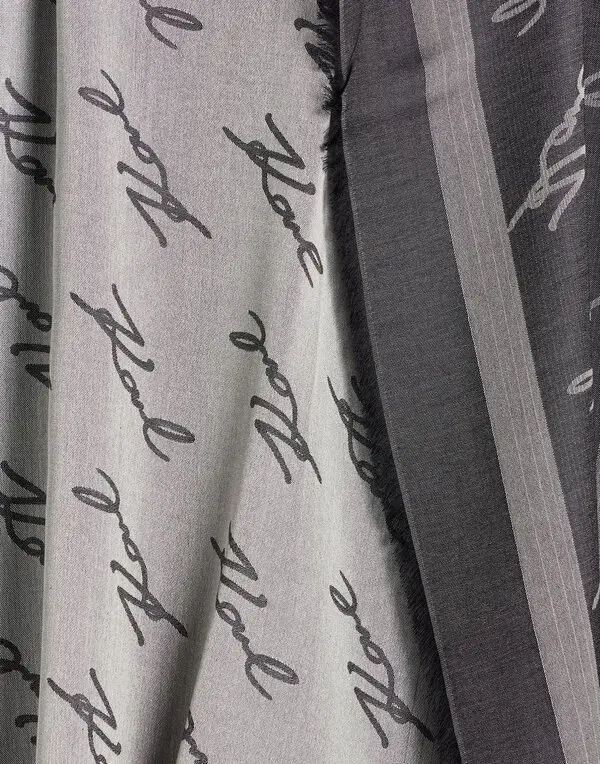 Karl Lagerfeld Scarf Charcoal Modal