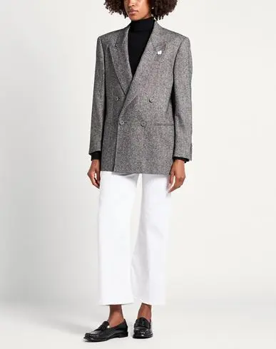 LARDINI Blazer Charcoal Size Wool, Polyester, Acrylic, Silk, Elastane