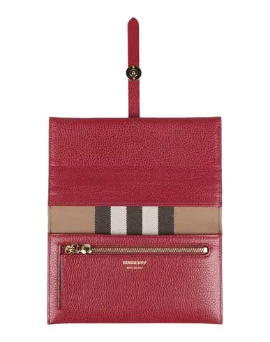 Burberry Wallet Brick Calfskin - Red