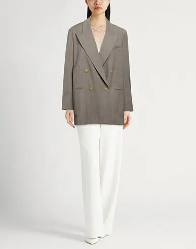 ALYSI Chocolat Blazer Size Polyester, Virgin Wool, Elastane